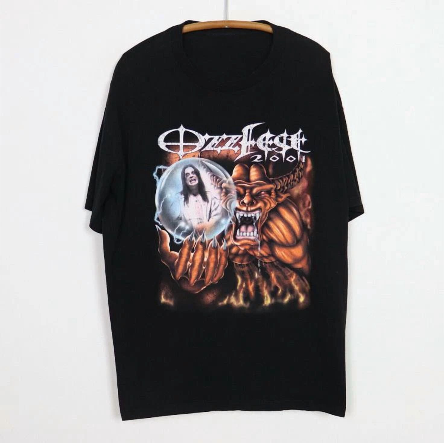 2001 Ozy Osbourne Ozzfest Concert T-shirt Cotton S-345XL - Free ...