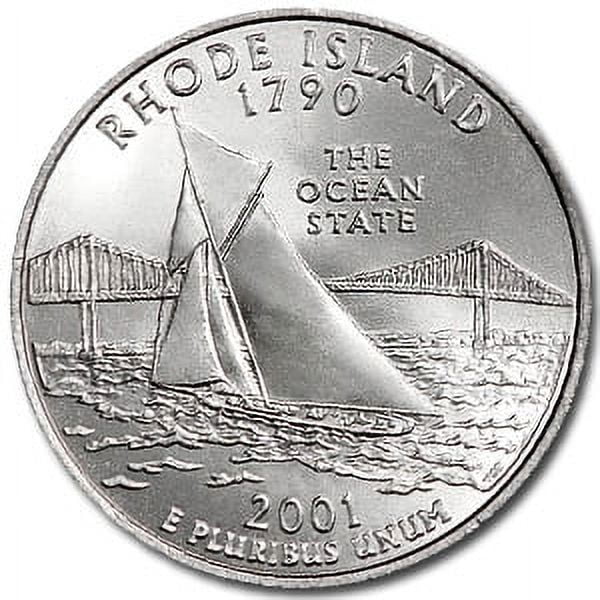 2001-P Rhode Island State Quarter BU - Walmart.com