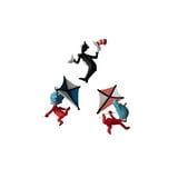 2001 Thing One and Thing Two Miniature Ornament Set Hallmark Keepsake ...