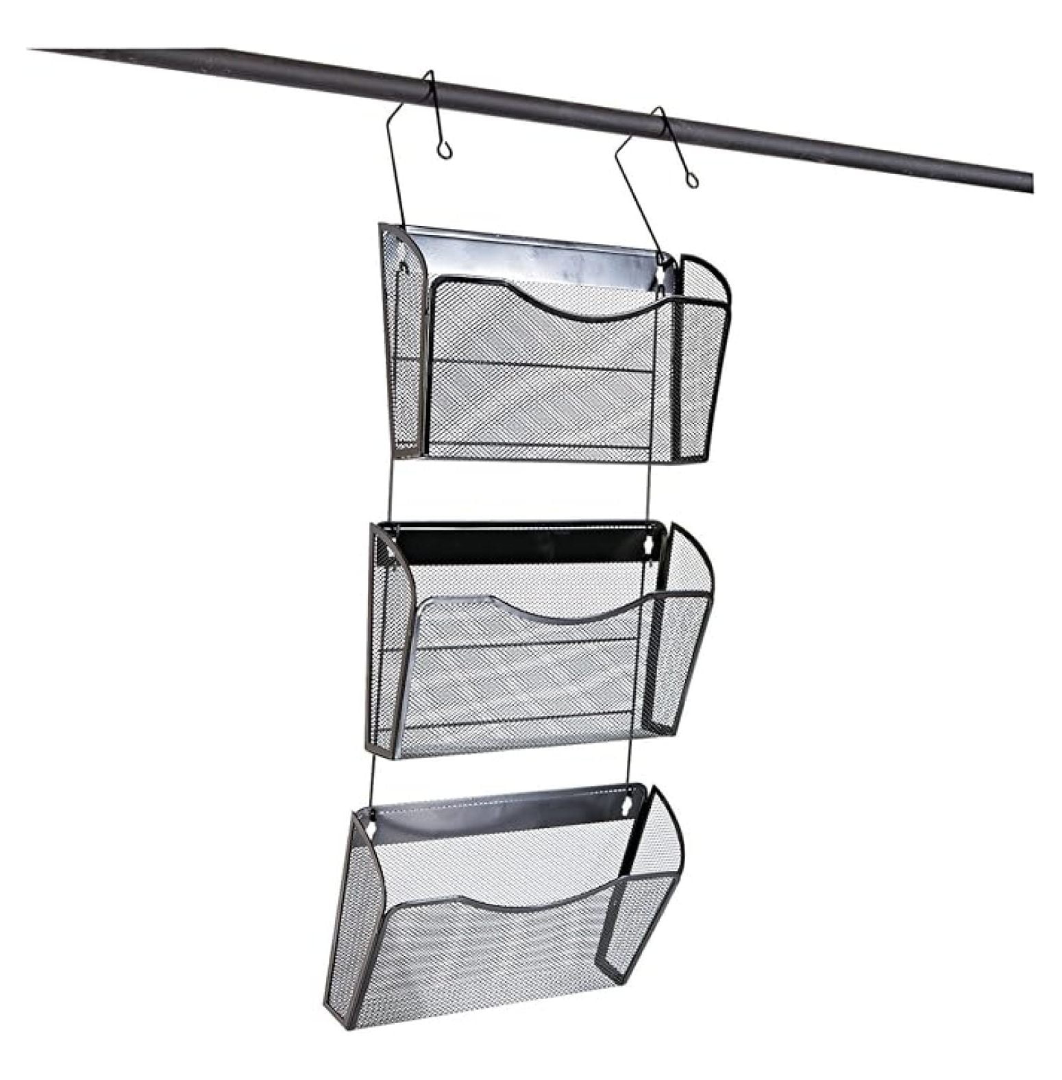 20011 Mesh Three-Pack Wall Files with Hanger, Letter, Black - Walmart.com