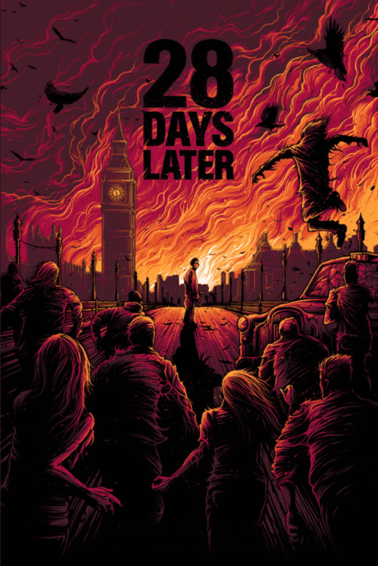 2002 28 Days Later Poster 24x36 | Post-Apocalyptic Horror | Cillian ...
