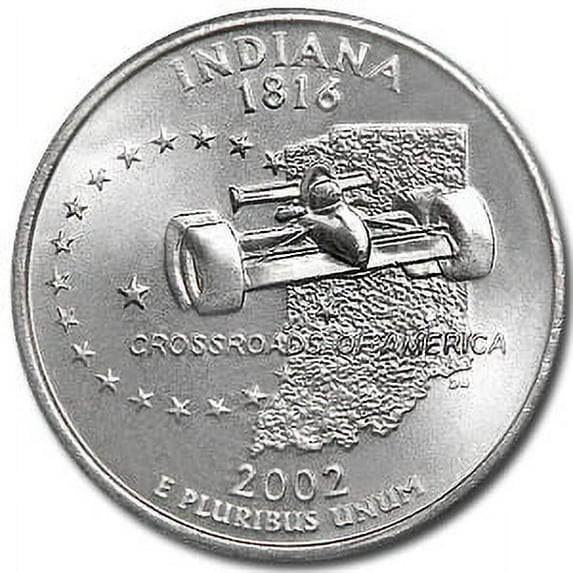 2002-D Indiana State Quarter BU - Walmart.com