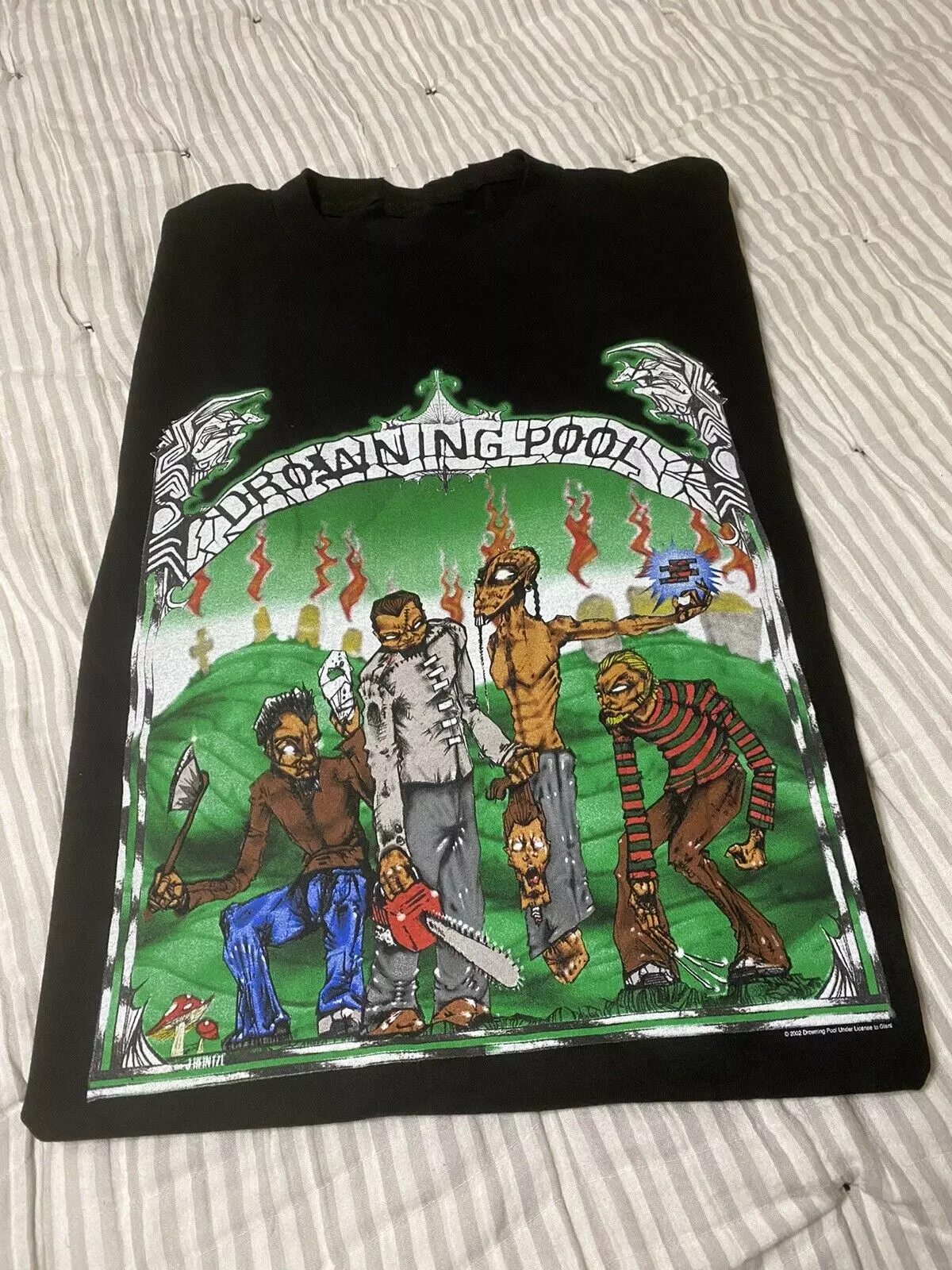 2002 Drowning Pool Texa Tour Band Gift For Fan S To 5xl T-shirt Gc1735 ...