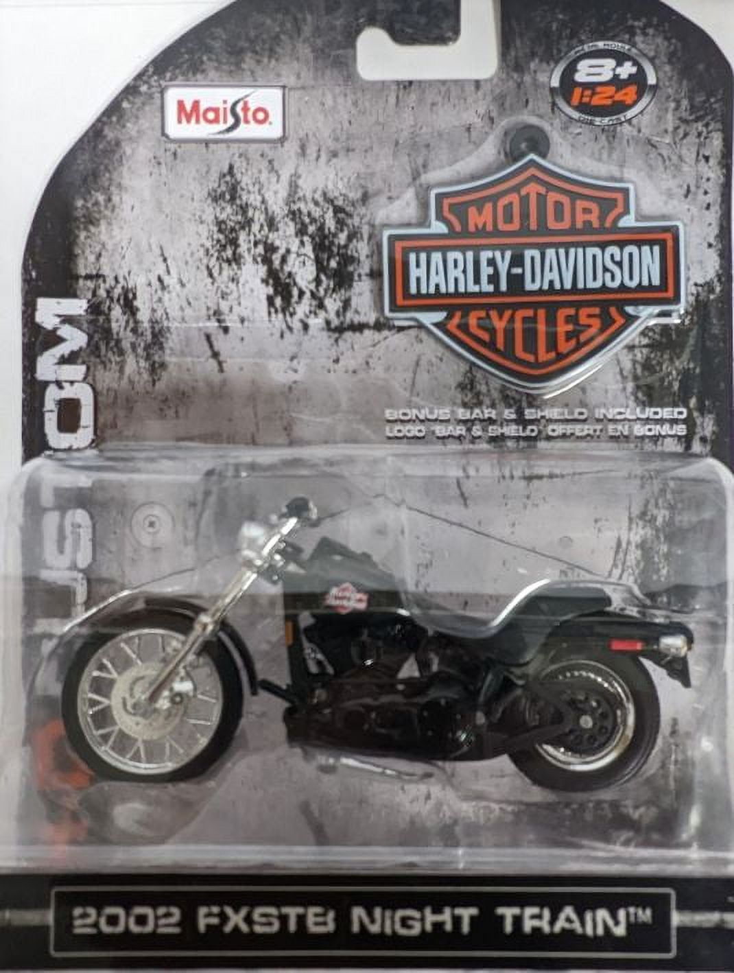 2002 FXSTB Night Train 1:24 HD Custom - Walmart.com