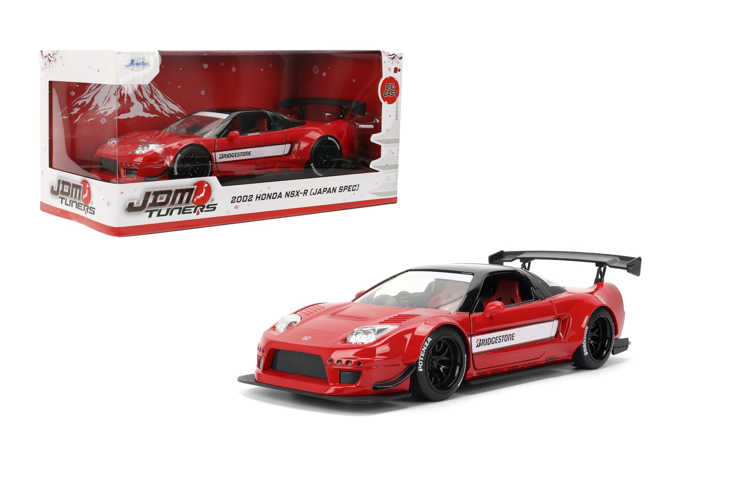 2002 Honda NSX-R RHD "Bridgestone" Red with Black Top and White Stripes ...