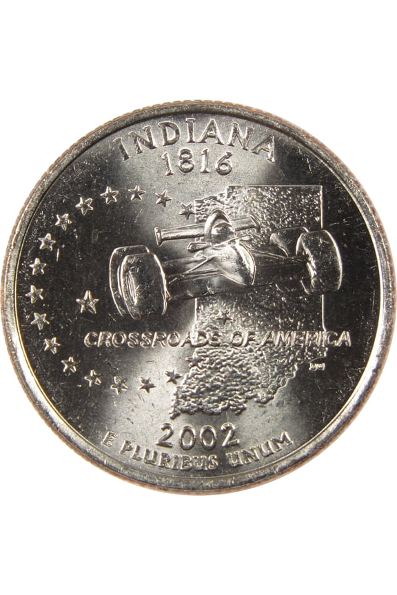 2002 D Indiana Quarter