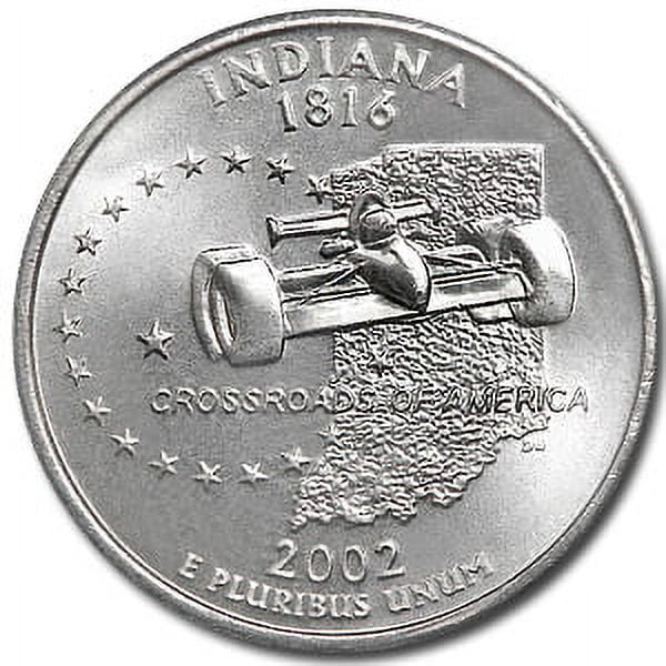 2002-P Indiana State Quarter BU - Walmart.com