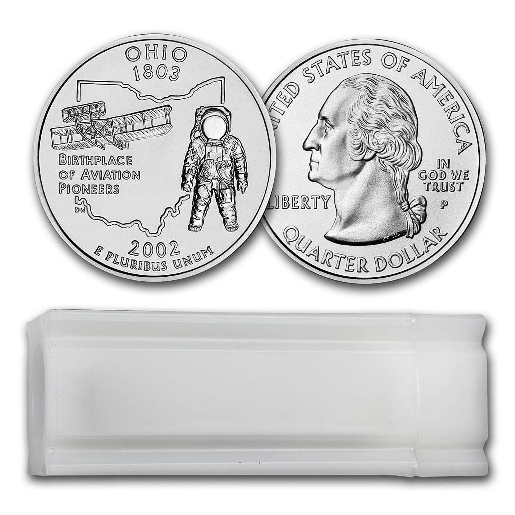 2002-P Ohio Statehood Quarter 40-Coin Roll BU - Walmart.com