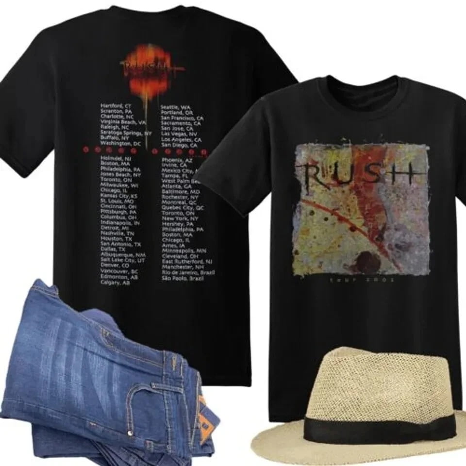 2002 Ru----sh Shirt Vapor Trails Tour Double Sided Shirt Great New Hot - Walmart.com