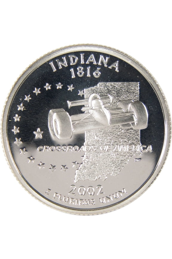 2002 D Indiana Quarter