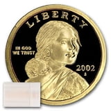 2002-S Sacagawea Dollar 20-Coin Roll Proof - Walmart.com