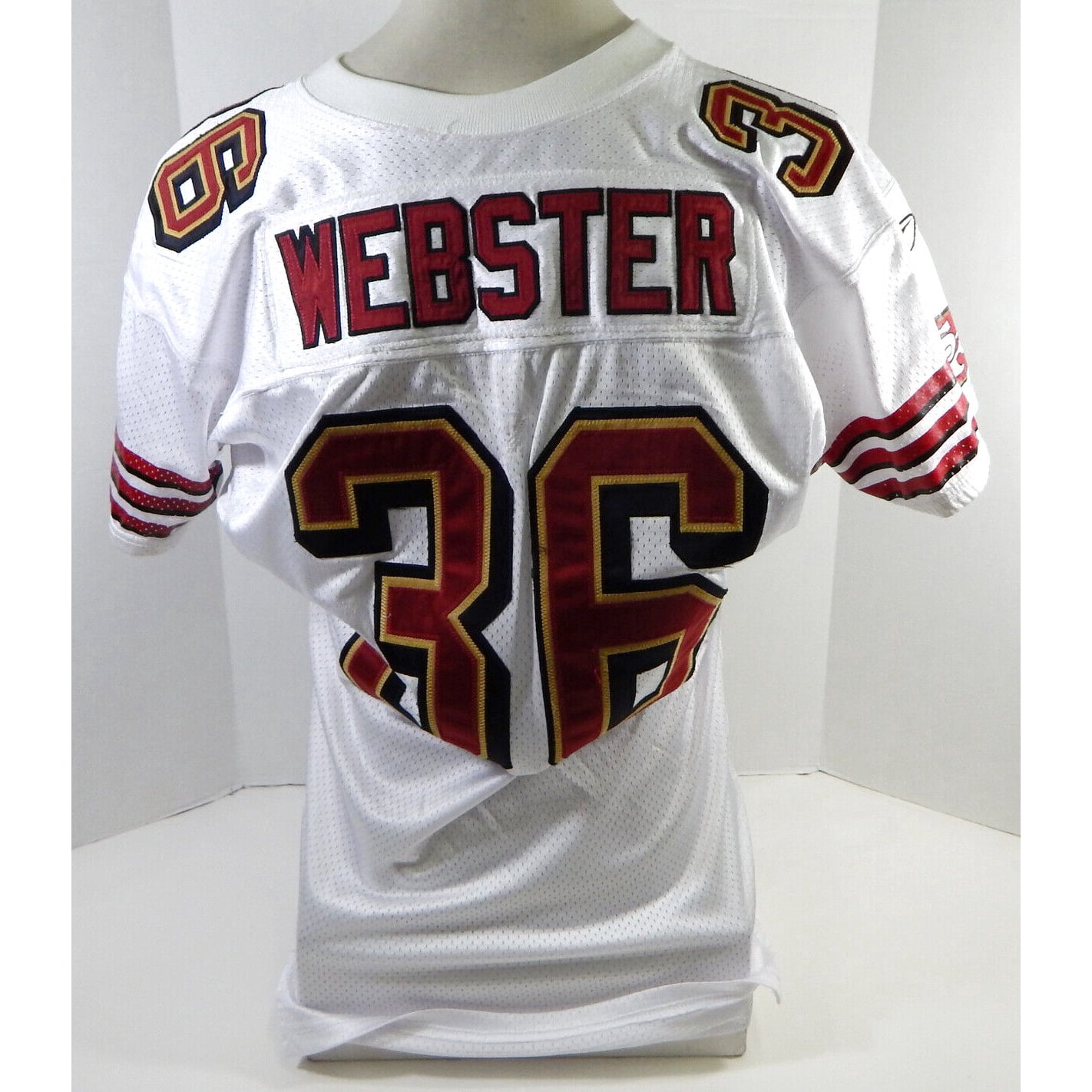 2002 San Francisco 49ers Jason Webster #36 Game Used White Jersey 40 ...