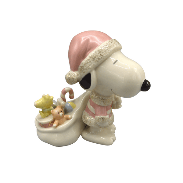 2002 Snoopy's Sledding Adventure Snoopy (Peanuts) Lenox Christmas Tree ...