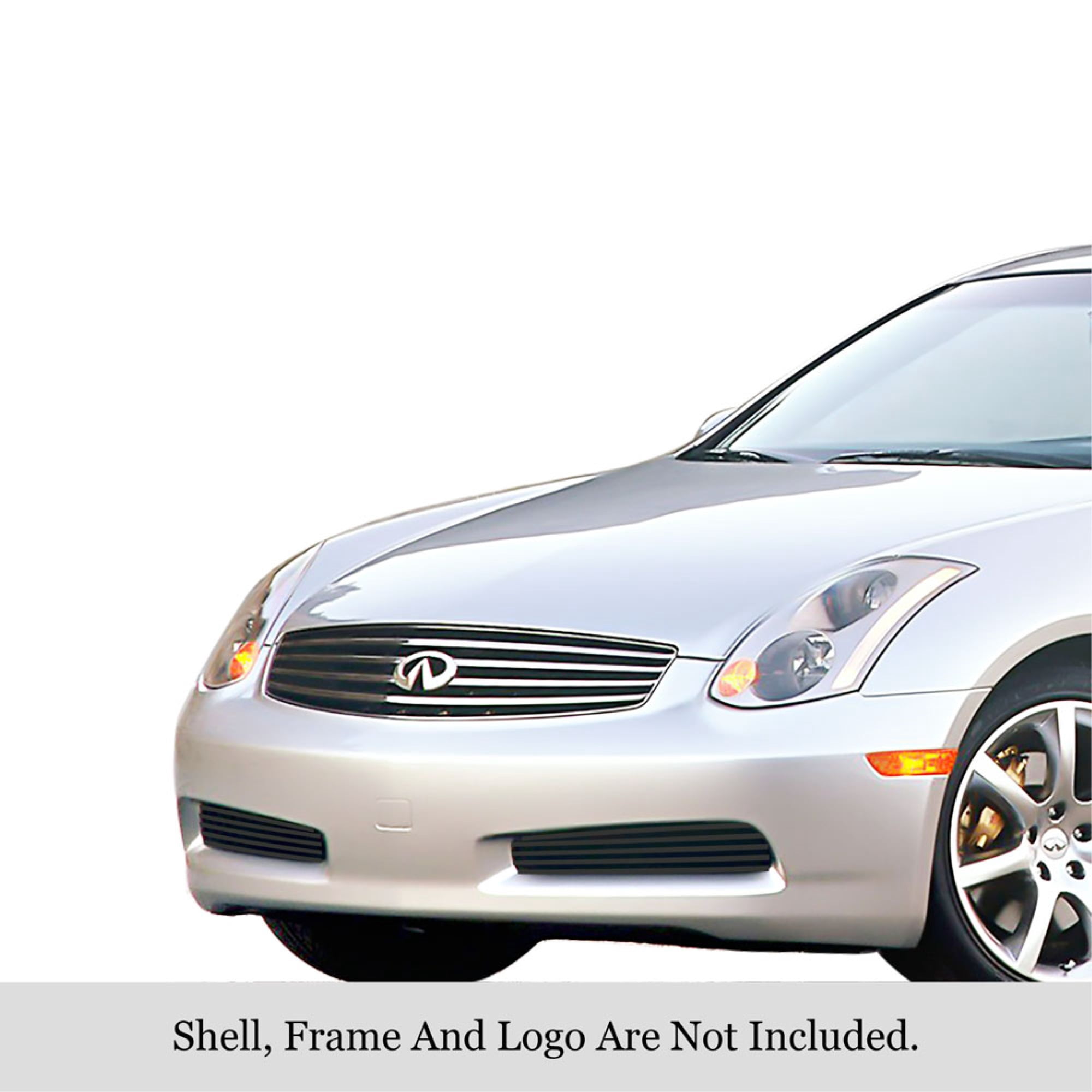 2003-2005 Infiniti G35 Coupe Stainless Steel Black Powder Coated Finish ...