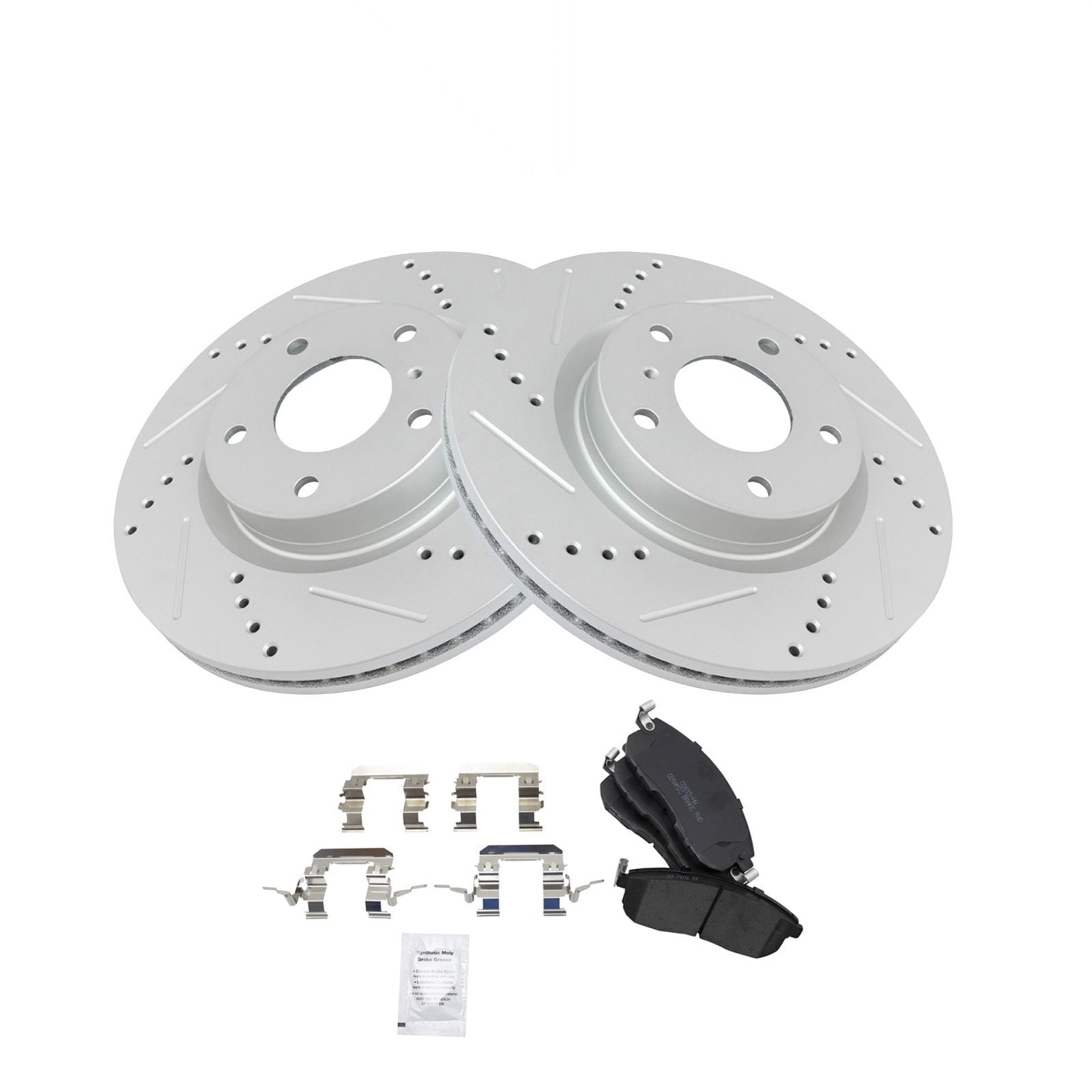 2003-2005 for 350Z & for G35 Front Cross Drilled Slotted Brake Rotor ...