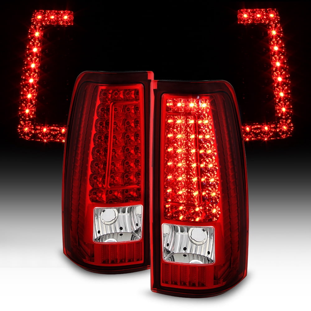 2003-2006 Chevy Silverado Sierra LED "C Shape" Tail Lights Lamps 03 04 ...