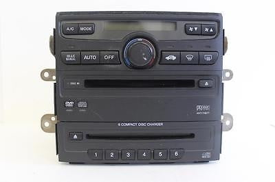 2003-2008 Honda Pilot Radio Stereo Am/ Fm 6 Disc Changer Cd Player ...