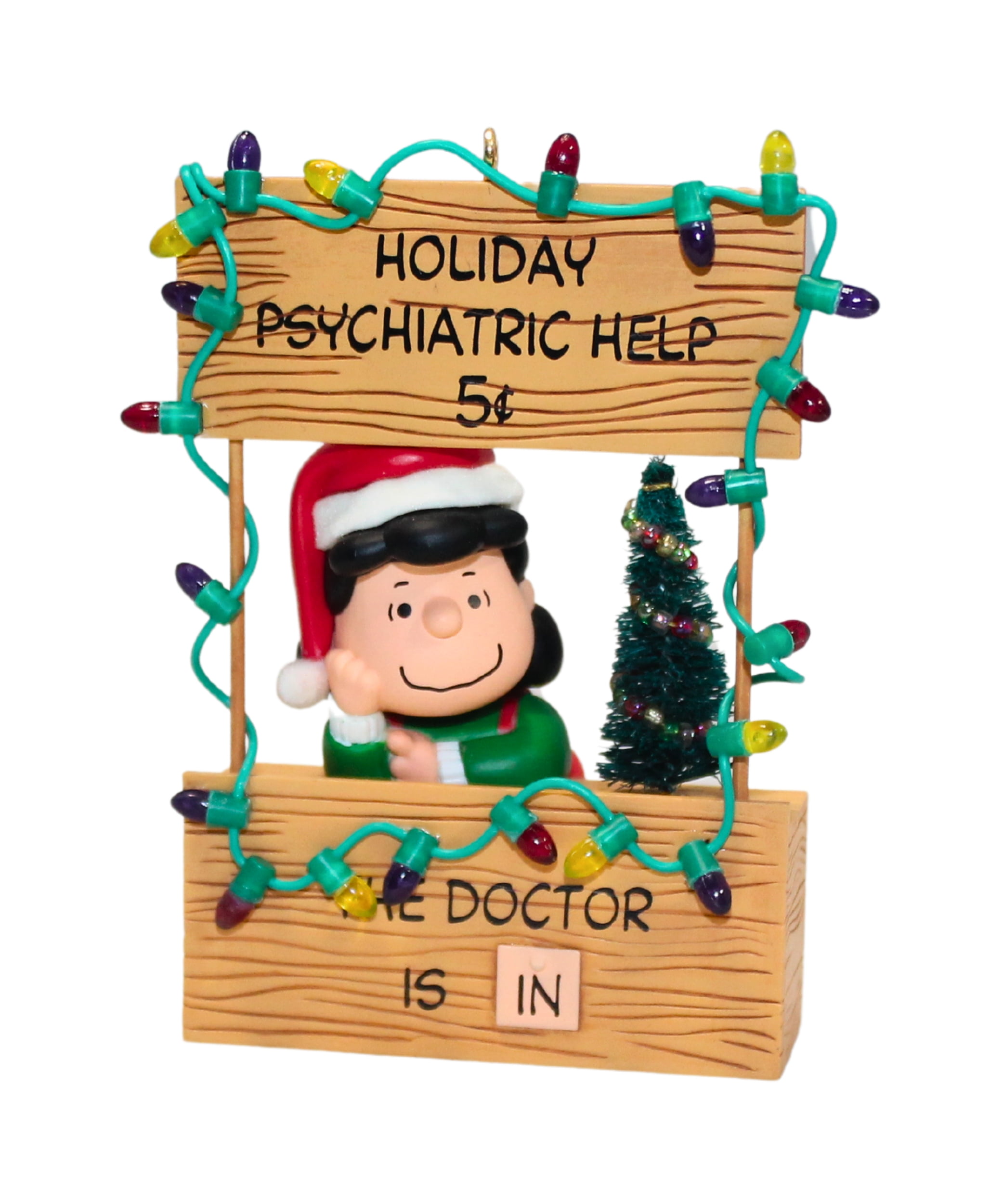 Hallmark 2003 Holiday Advice Booth Lucy Ornament, Peanuts Christmas ...