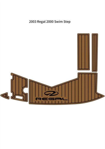 2003 Regal 2000 Swim Platform Step Pad Boat EVA Foam Faux Teak Deck ...