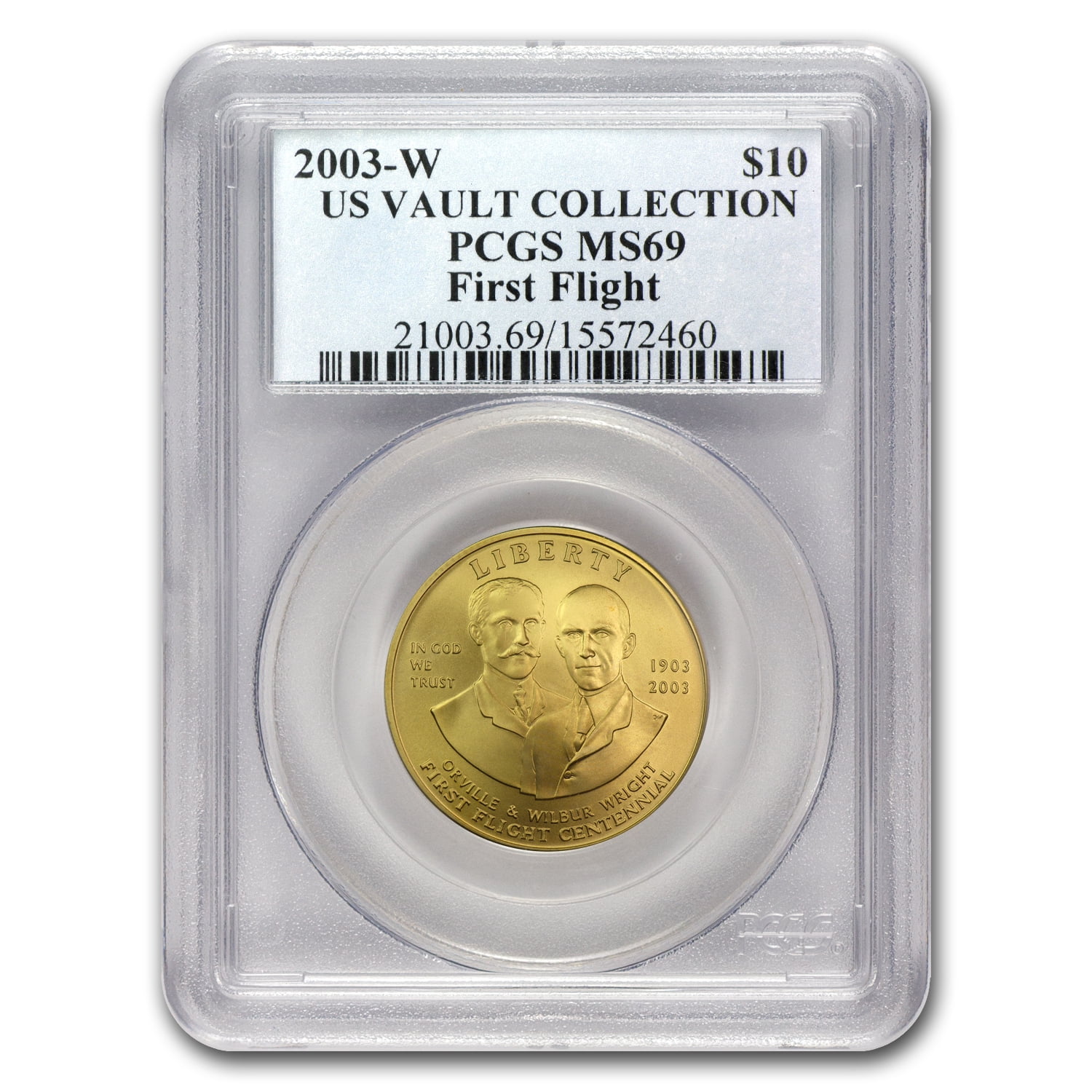 2003-W Gold $10 Commem First Flight Centennial MS-69 PCGS - Walmart.com