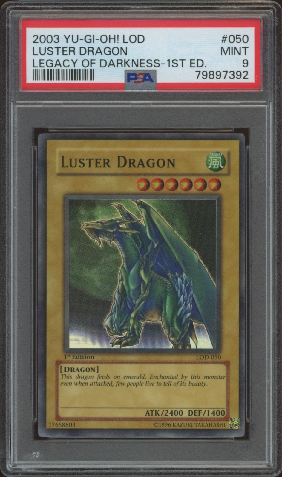 2003 Yu-Gi-Oh! Legacy of Darkness (1st Edition) Luster Dragon #LOD-050 ...