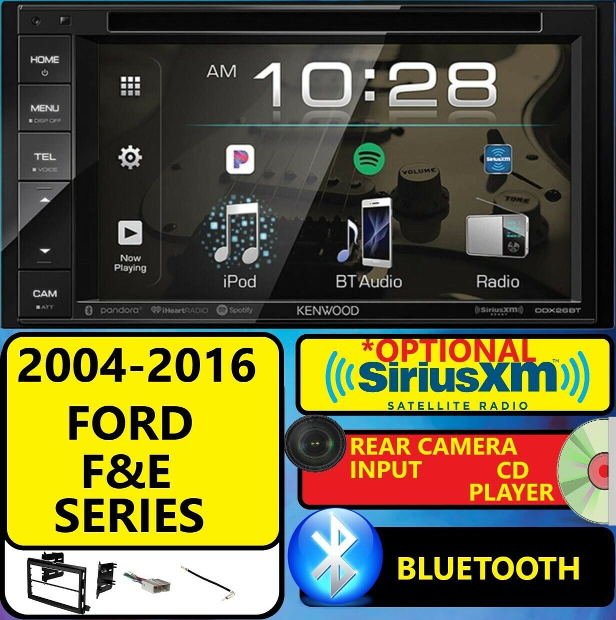 2004-2016 FORD F150/250/350/450/550 CD/DVD BLUETOOTH USB AUX OPTIONAL ...