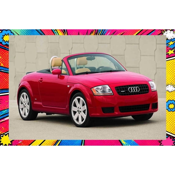 2004 Audi TT Roadster S Line - Pop Art Edition | 12x18 Inch Laminated ...