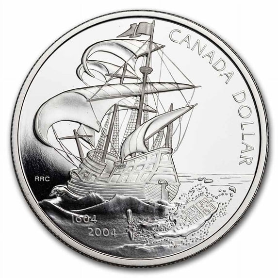 2004 Canada Silver Dollar Proof (First French Settlement) - Walmart.com