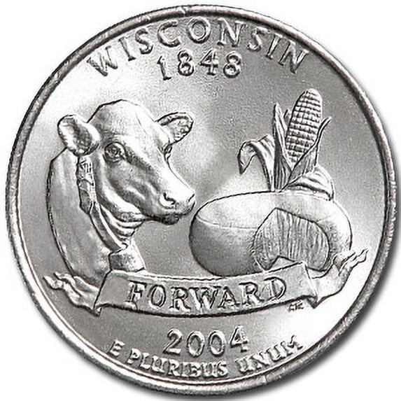2004-D Wisconsin State Quarter BU - Walmart.com