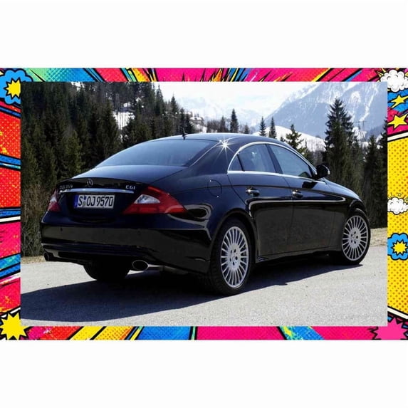 2004 Mercedes-Benz CLS Class - Pop Art Edition | 12x18 Inch Laminated ...