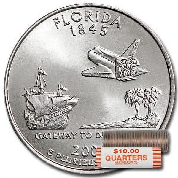 2004-P Florida Statehood Quarter 40-Coin Roll BU - Walmart.com
