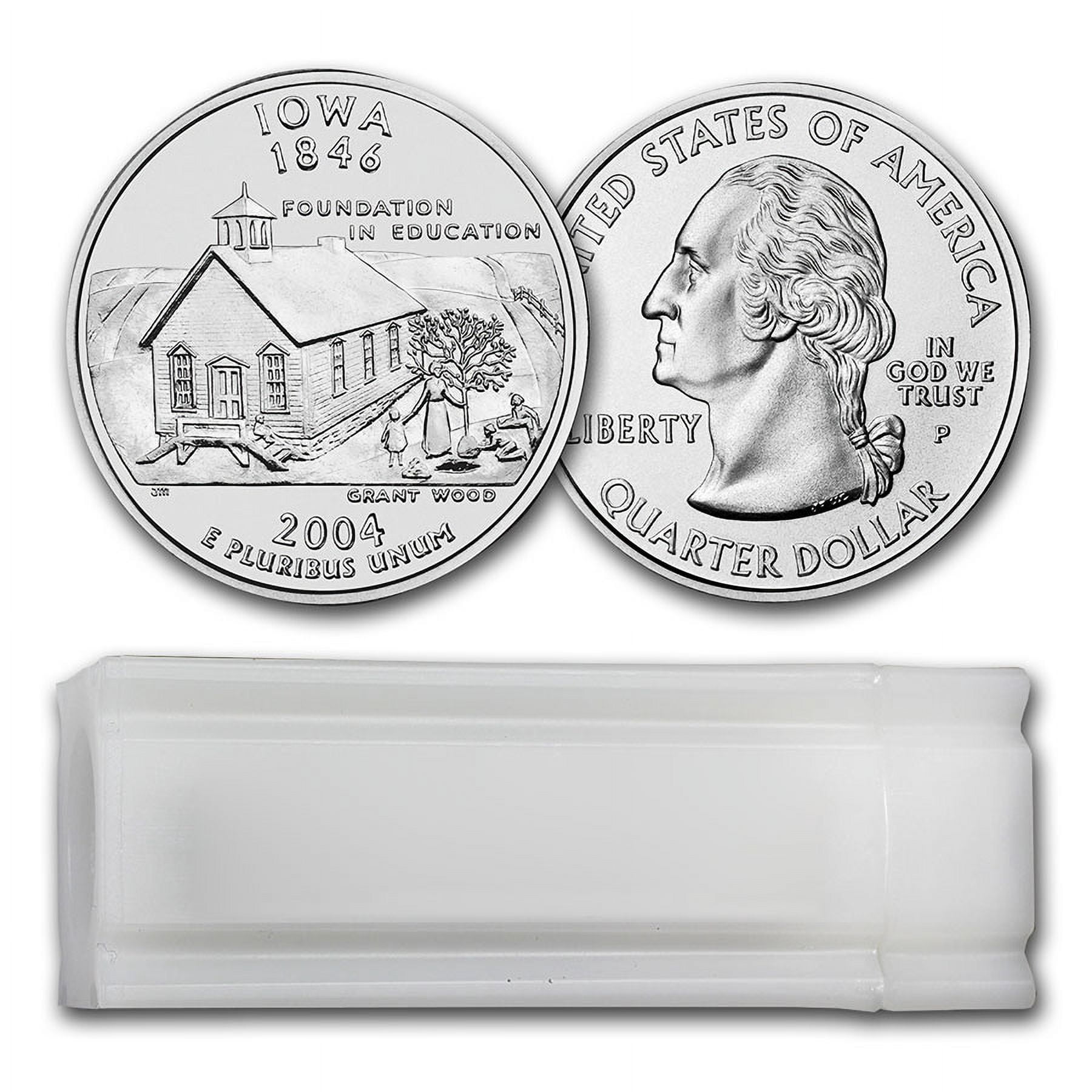 2004-P Iowa Statehood Quarter 40-Coin Roll BU - Walmart.com