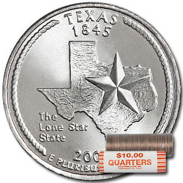 2004-P Texas Statehood Quarter 40-Coin Roll BU - Walmart.com