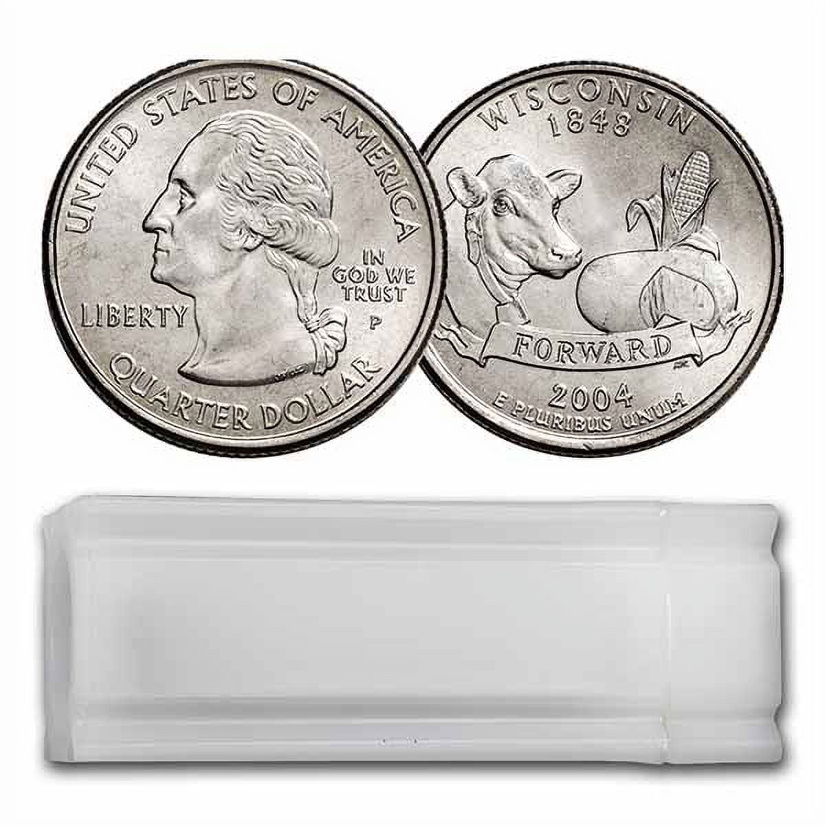2004-P Wisconsin Statehood Quarter 40-Coin Roll BU - Walmart.com