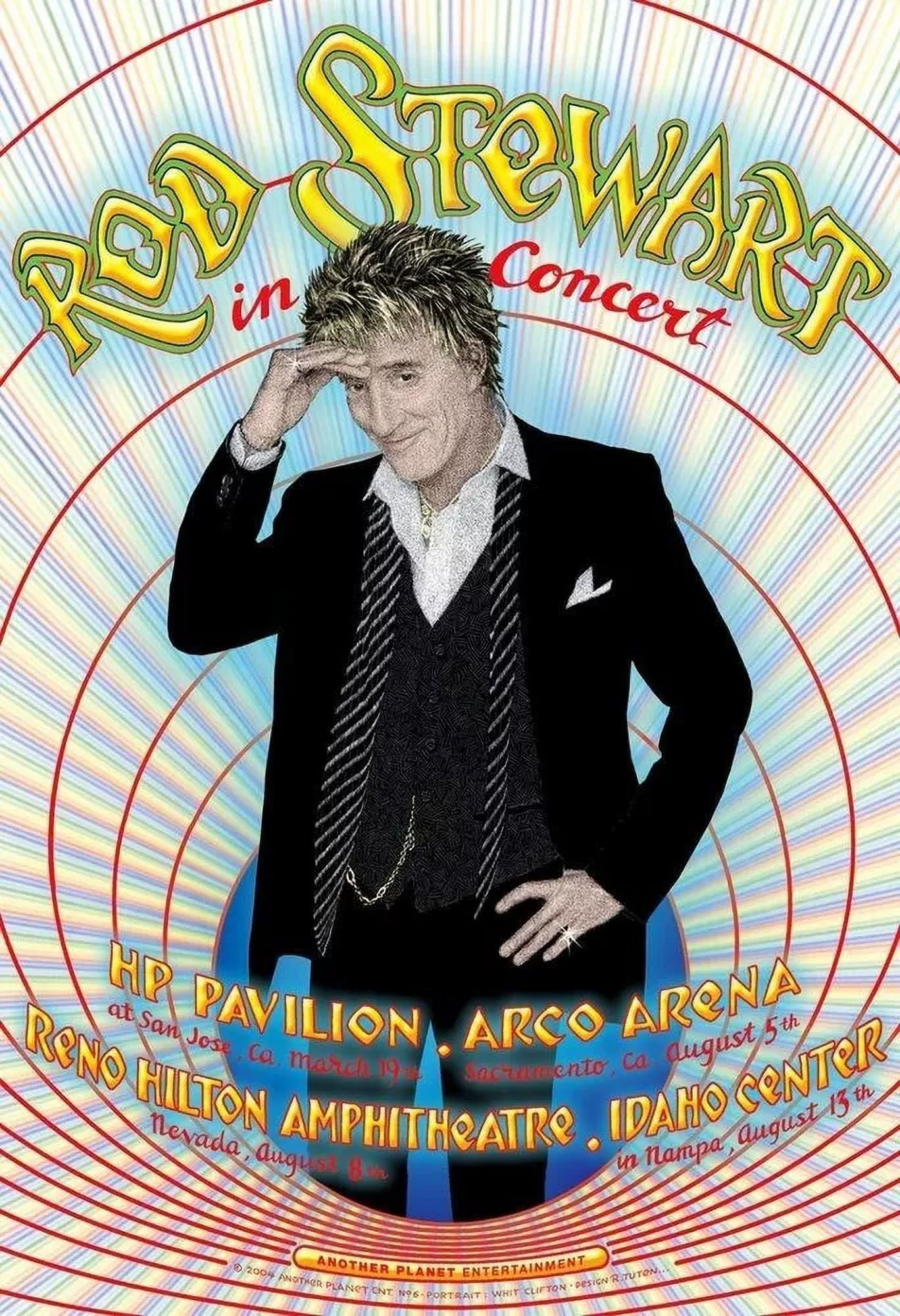 2004 ROD STEWART CONCERT POSTER WALL ART PRINT FACES BAND ES 24 x 36 Inch Poster - Walmart.com