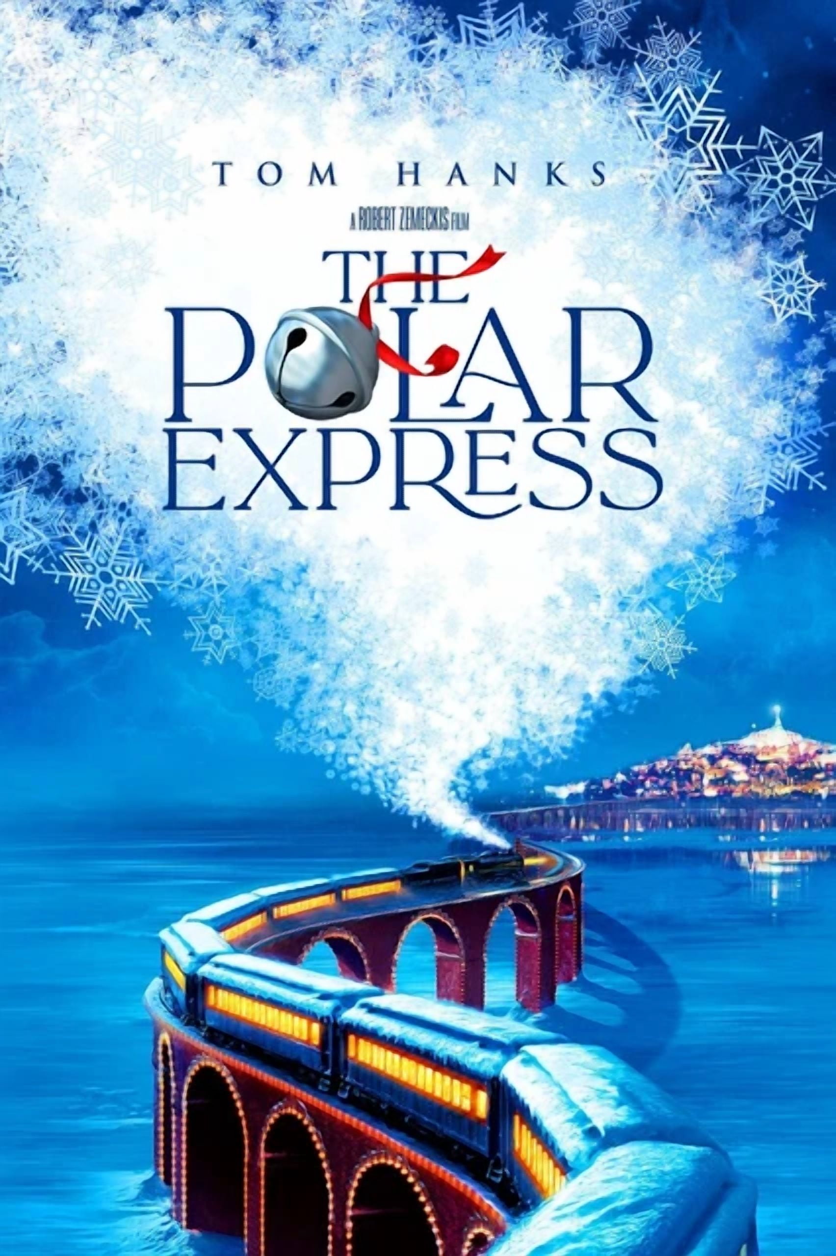 2004 The Polar Express Movie Poster Tom Hanks Jolly Man Bell UNFRAMED ...