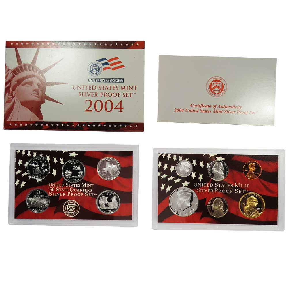 2004 U.S. Mint Silver Proof Set - Walmart.com