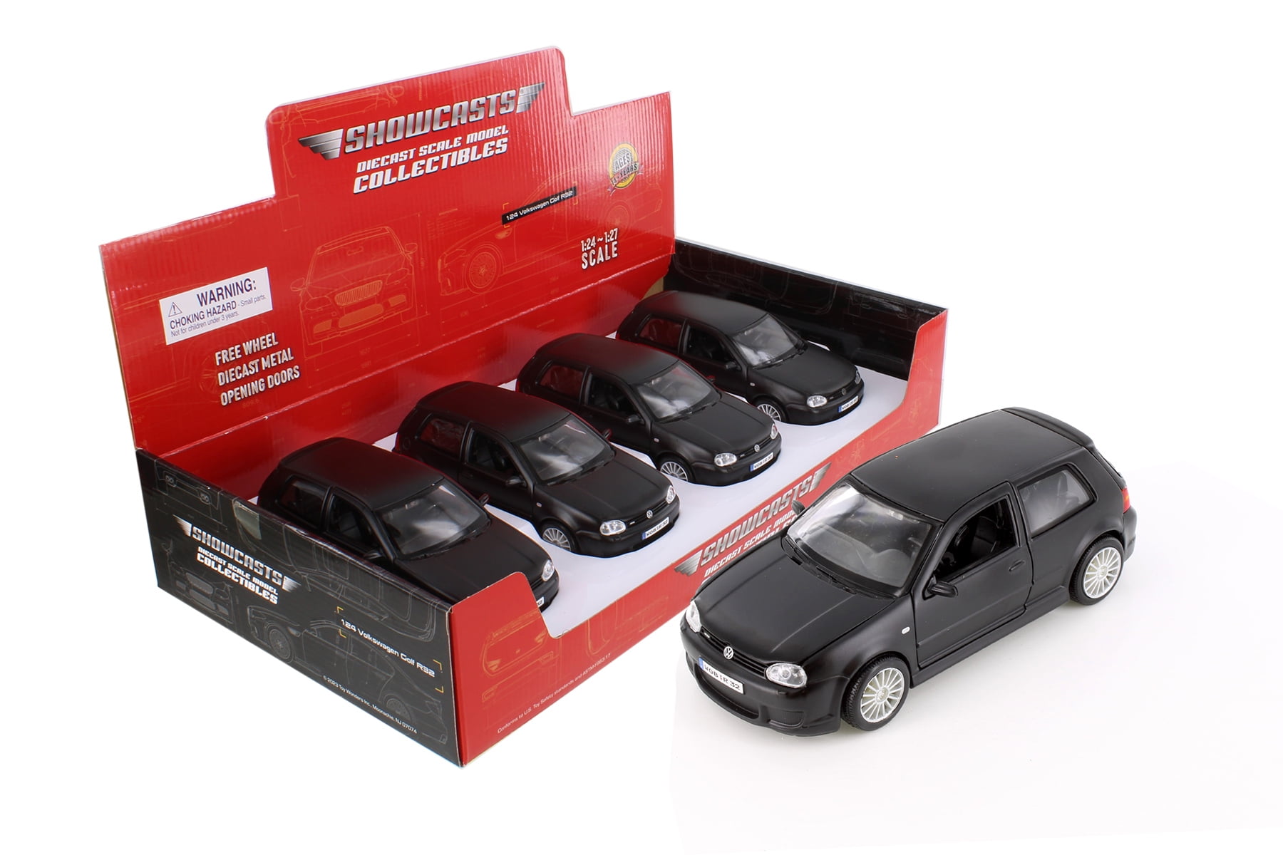 2004 Volkswagen Golf R32 Hardtop, Black - Showcasts 37290 - 1/24 Scale ...