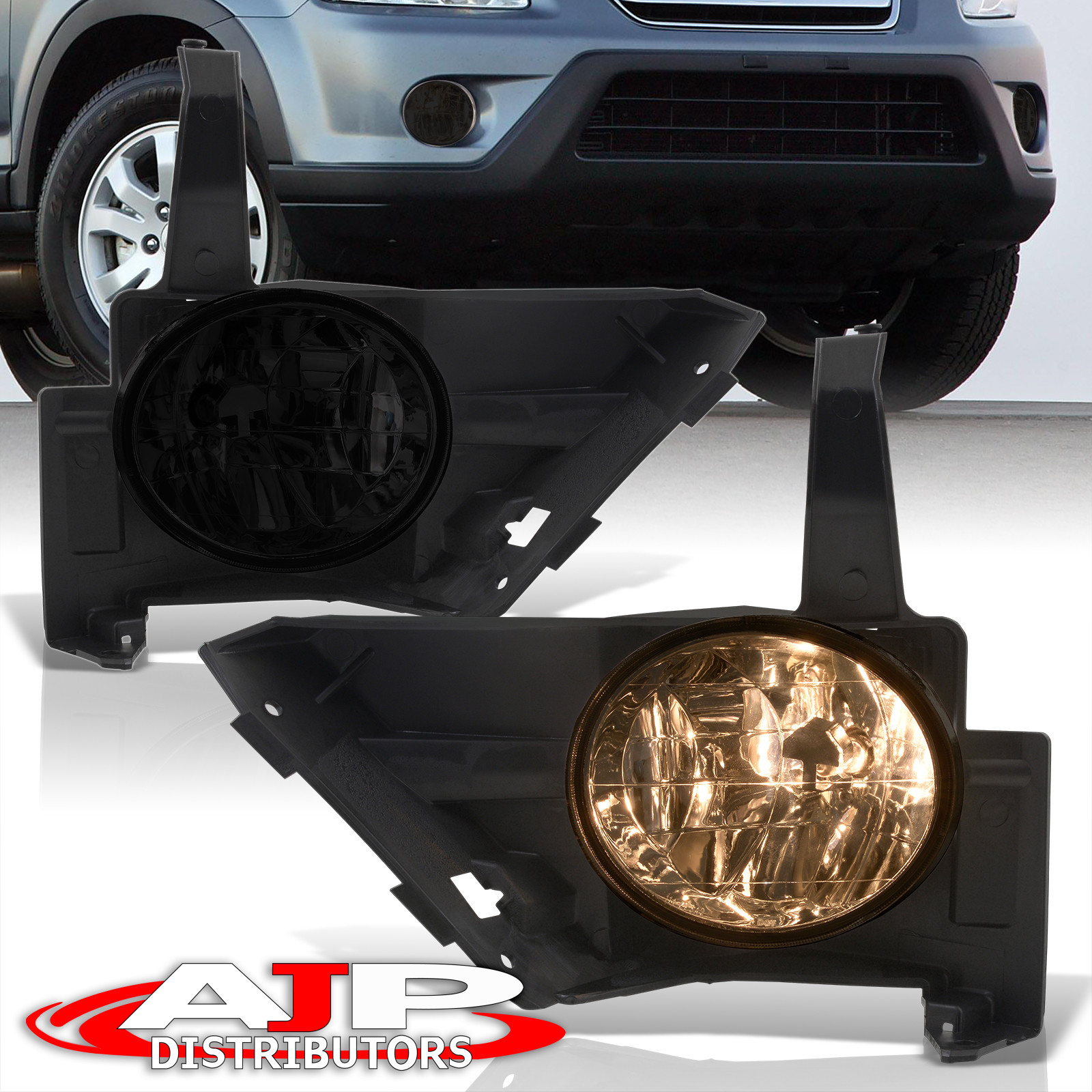 For 2005-2006 Honda CR-V Chrome Front Bumper Driving Fog Lights Lamps ...