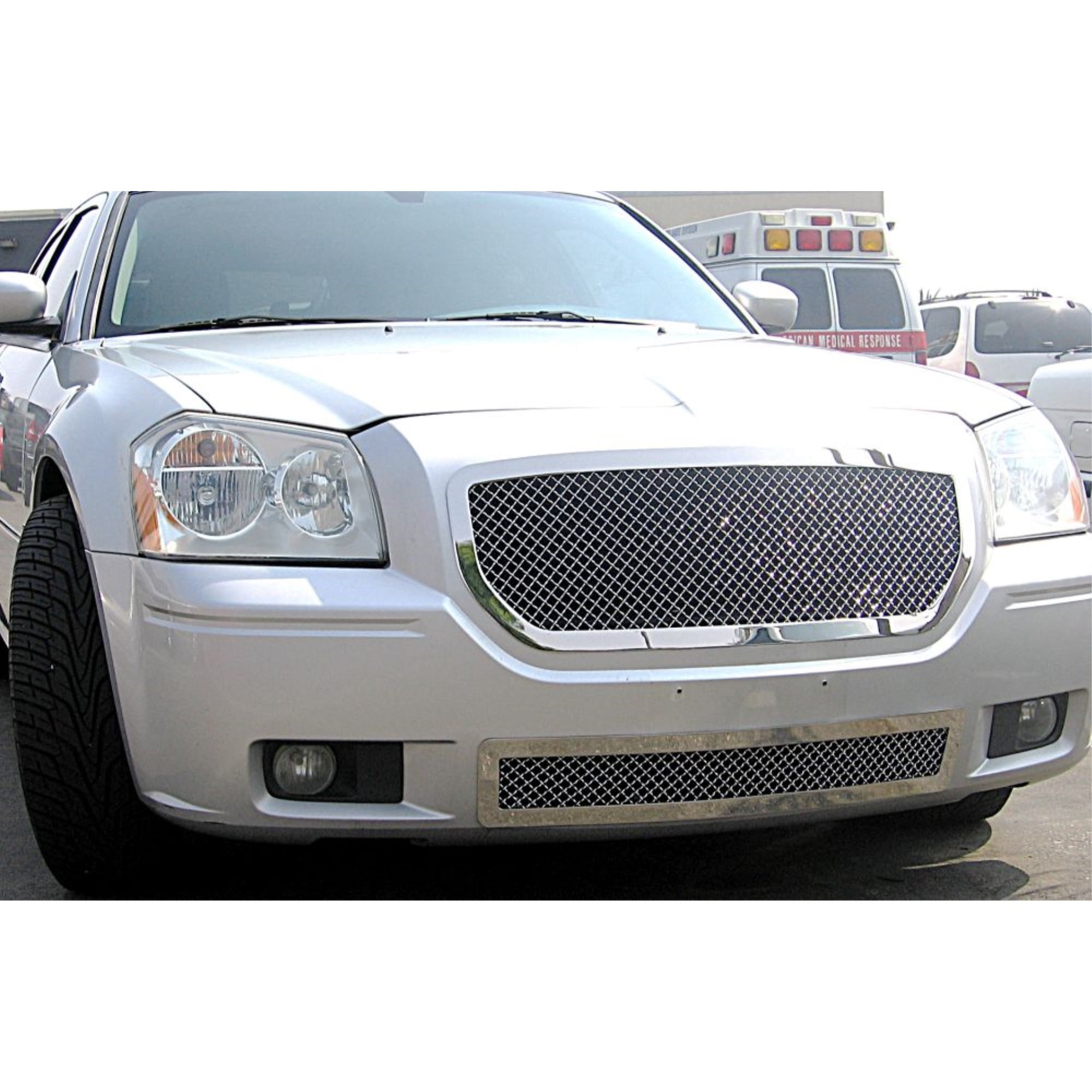 2005-2007 Dodge Magnum Stainless Steel Polished Finish 2.5 Mm Wire Mesh ...