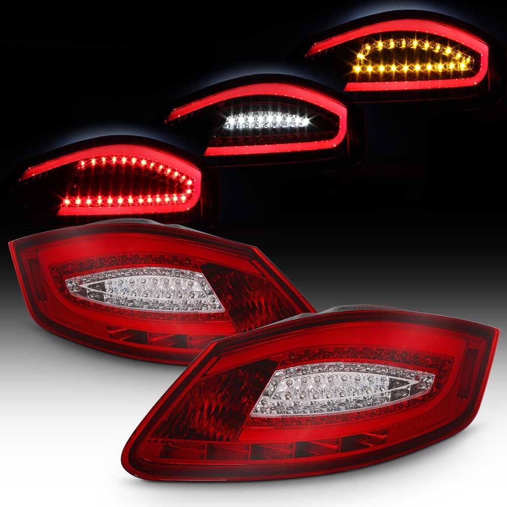 2005-2008 Porsche Boxster 987 06-08 Cayman LED Tube Tail Lights Lamps ...