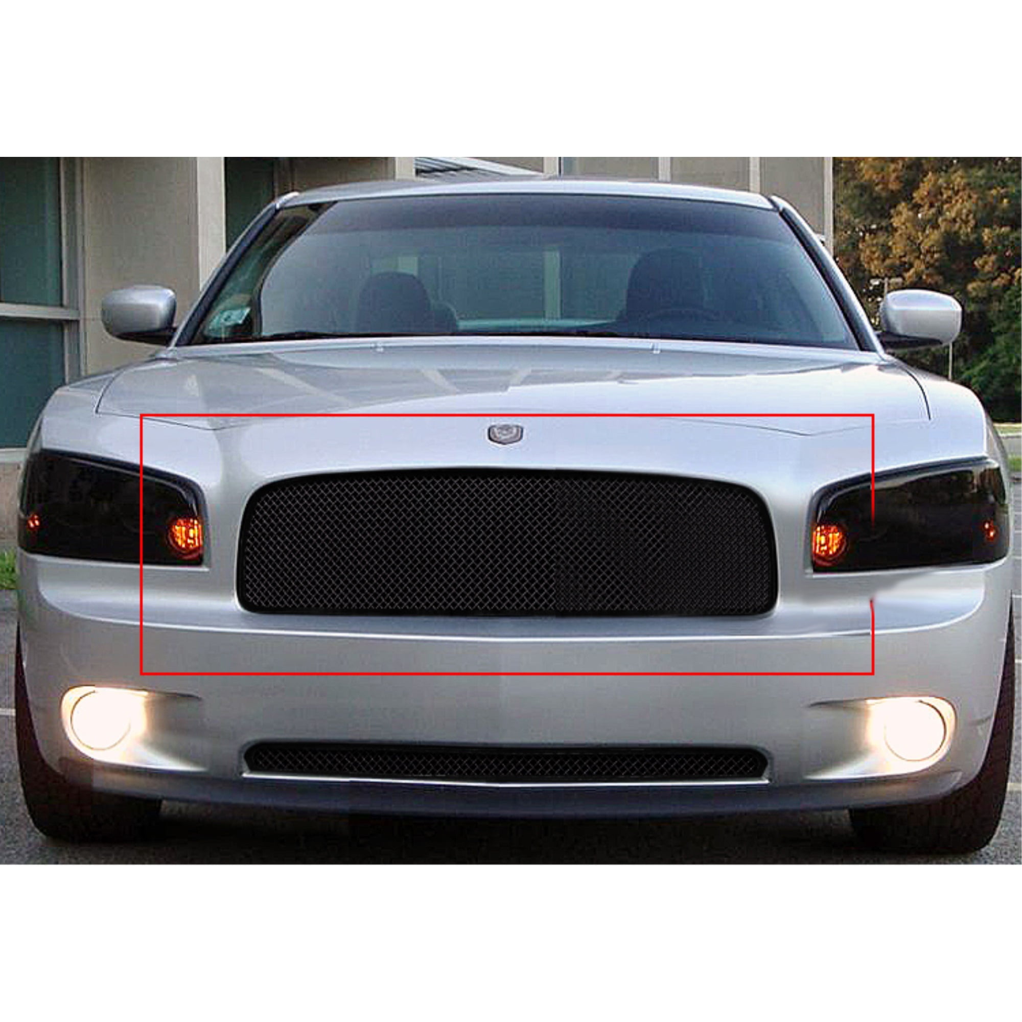 2005-2010 Dodge Charger Luxurious Black Wire Mesh Grille, Stainless ...