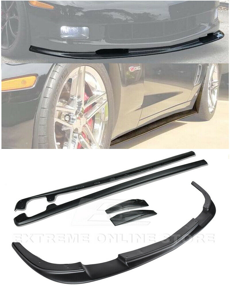 For 2005-2013 Chevrolet Corvette C6 Wide Body Models | ZR1 Style Front ...