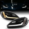 2005-2013 Chevy Corvette C6 Black Switchback Sequential LED Projector ...