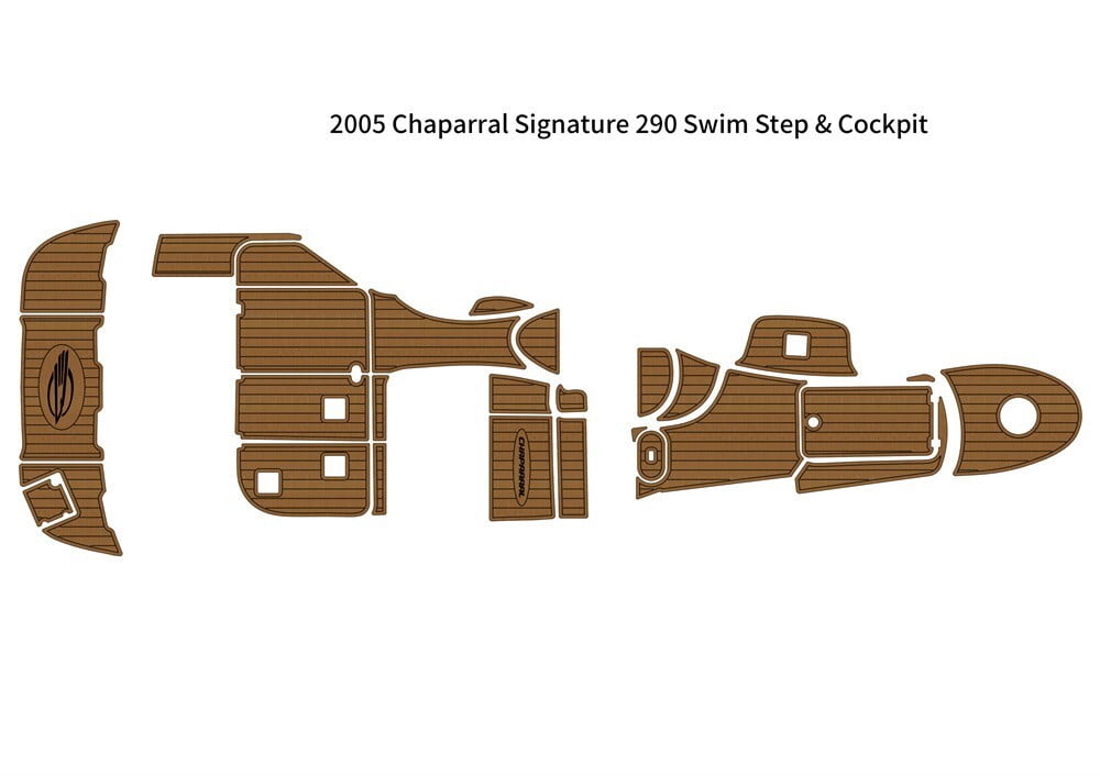 2005 Chaparral Signature 290 Swim Platform Cockpit Boat EVA Teak Floor ...