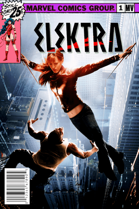 2005 Elektra Movie Poster 24x36 Action Adventure Superhero Film ...