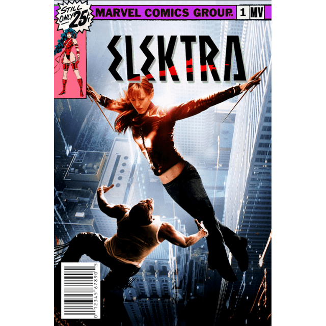 2005 Elektra Movie Poster 24x36 Action Adventure Superhero Film ...