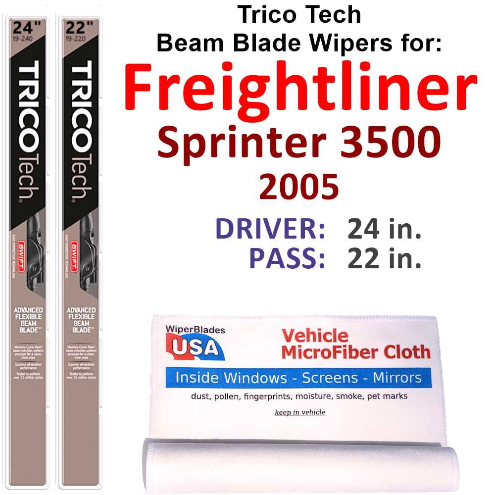 2005 Freightliner Sprinter 3500 Beam Blade Wipers (Set of 2) - Walmart.com