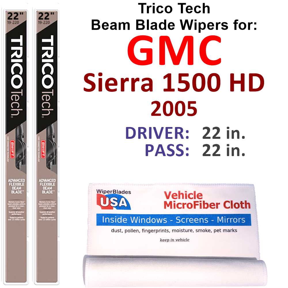 2005 GMC Sierra 1500 HD Beam Blade Wipers (Set of 2) - Walmart.com