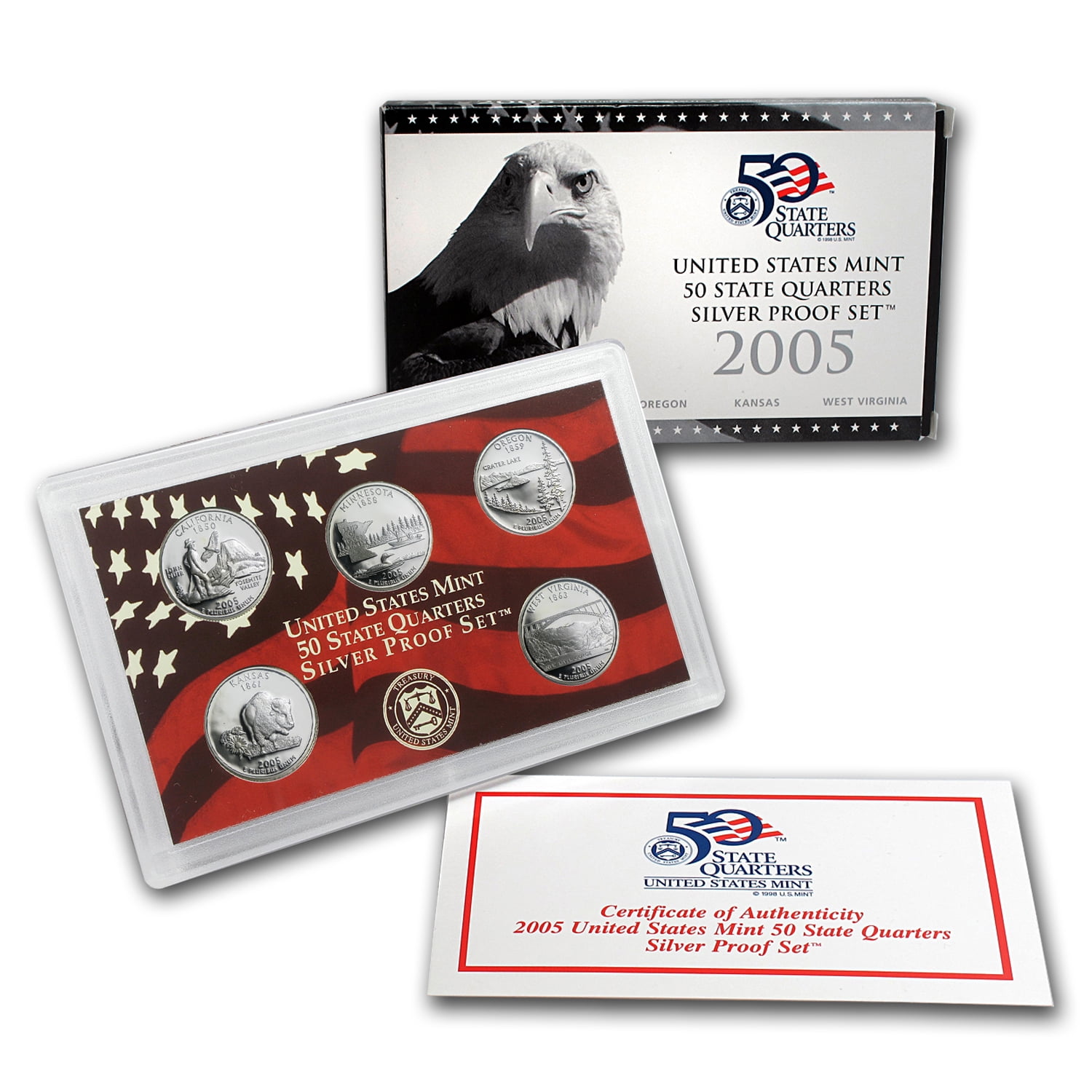 2005-S 50 State Quarters Proof Set (Silver) - Walmart.com